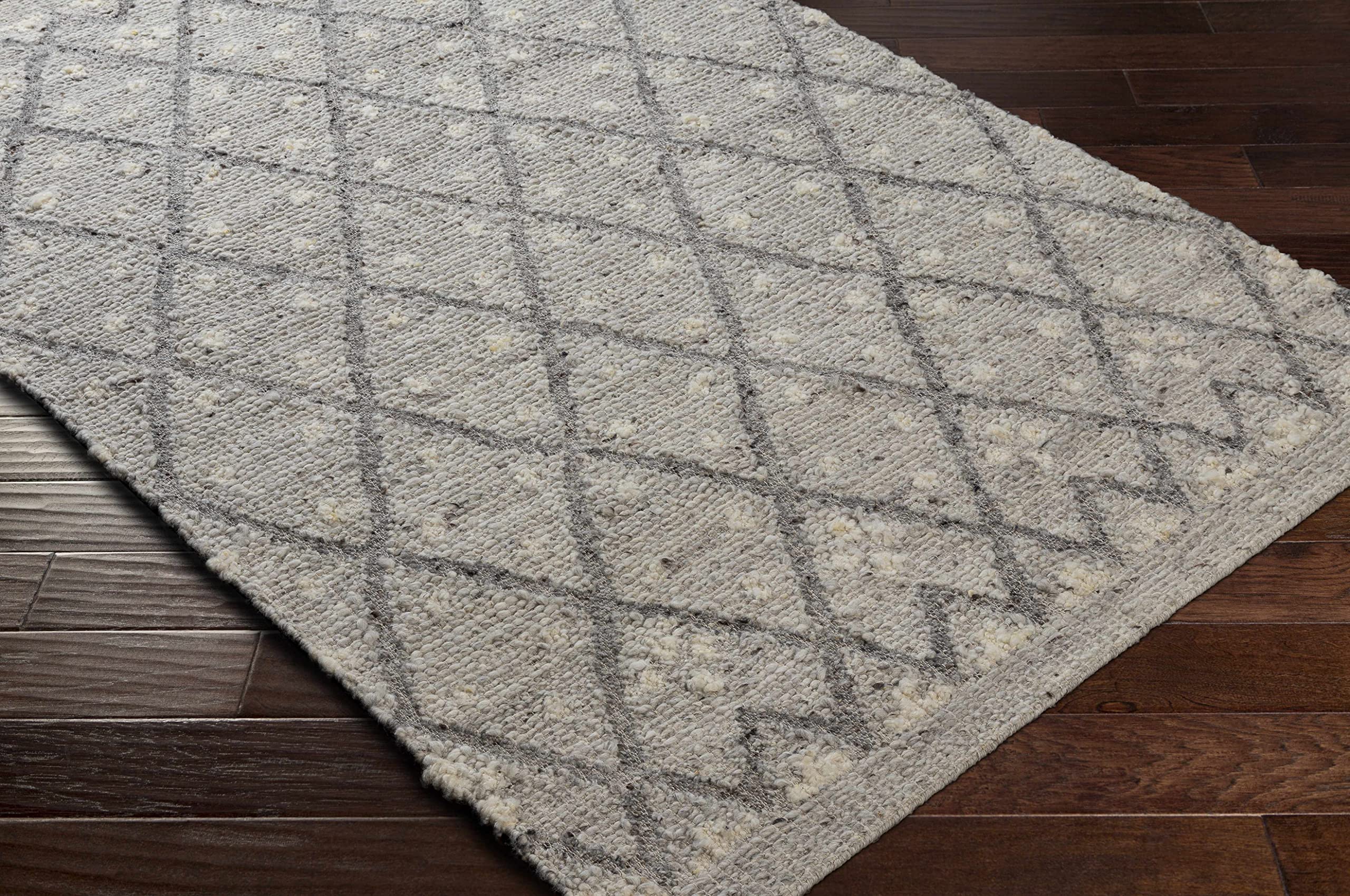 Hauteloom Aliaga Wool Living Room, Bedroom Area Rug - Global - Gray, Beige, Brown - 8' x 10'