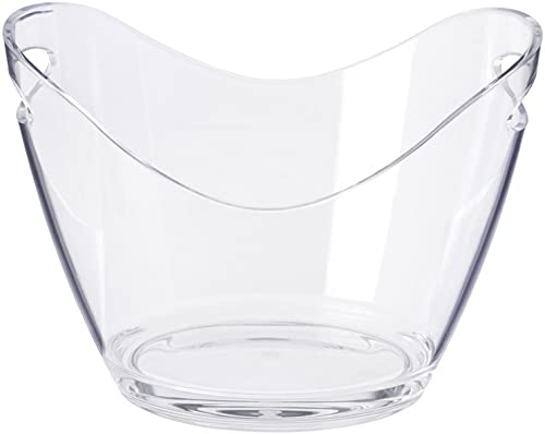 Devine Accessories - Ice Bucket Clear Acrylic 3.5 Liter Good for 2 Wine or Champagne Bottles Ice Bucket (1)