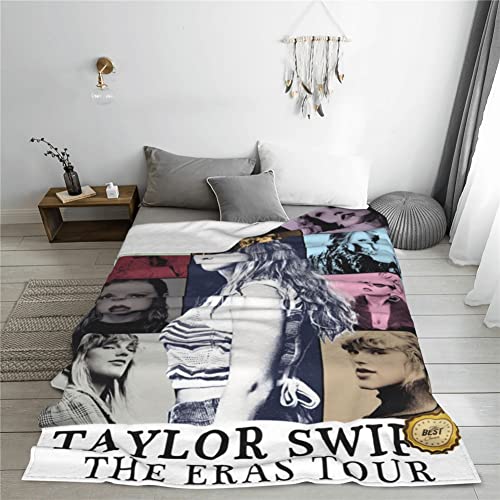 Taylor ERAS Tour Swift Blanket Throw for Bedroom Sofa Soft Warm Party Decorations Taylor ERAS Tour Swift Blanket Throw for All Seasons 50"X40"