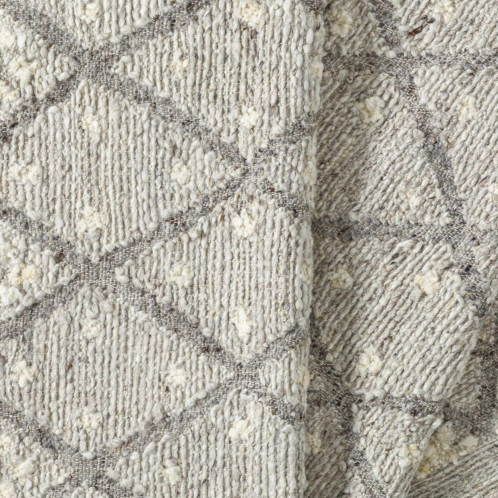Hauteloom Aliaga Wool Living Room, Bedroom Area Rug - Global - Gray, Beige, Brown - 8' x 10'