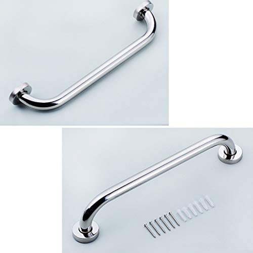 CRODY Bath Wall Attachment Handrails Grab Bar Rails Stainless Steel Bathroom Grab Bar-Kitchen Handrail-Safety Toilet Armrest-Towel Rack,Non-Slip Durable for Disabled Elderly/35Cm