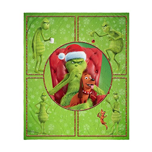Funny Cartoon Throw Blanket Super Soft Christmas Blanket for Home Bed Sofa Picnic Christmas-002 50"x40"