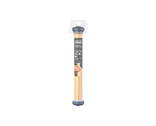 Joseph Joseph PrecisionPin Baking Adjustable Rolling Pin - Consistent and Even Dough Thickness for Perfect Baking Results, Sky
