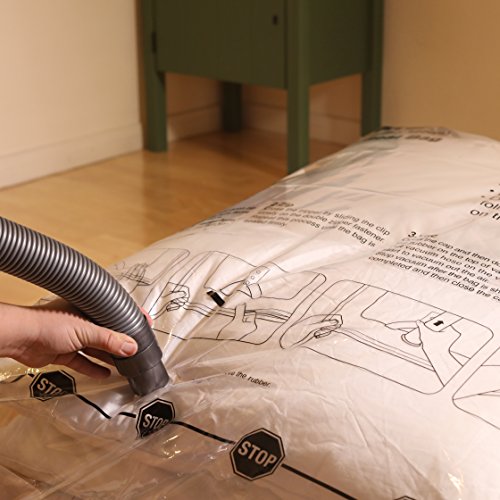 Simple Houseware 15-Pack Vacuum Storage Space Saver for Bedding, Pillows, Towel, Blanket, Clothes Bags (2-Jumbo, 5-XL, 4-L, 4-M)