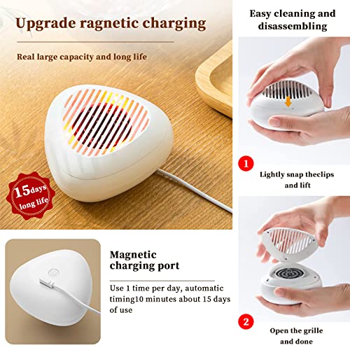 Fruit and Vegetable Washing Machine-Portable Fruit Cleaner Device-Fruit Cleaner Device in Water-Deeply Cleans Fresh Produce-for Cleaning Fruit-Vegetable-Seafood-Tableware(White)