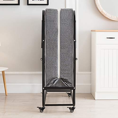 Rollaway Beds with Mattress for Adults Folding Bed Portable Foldable Guest Beds Twin, 5 Minutes to Assemble, 5 inch Memory Foam Mattress, 75x38 Inch