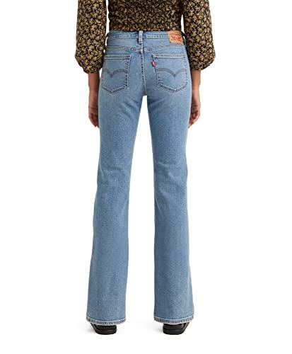 Levi's Women's Superlow Boot Jeans, Medium Indigo Destructed, 26