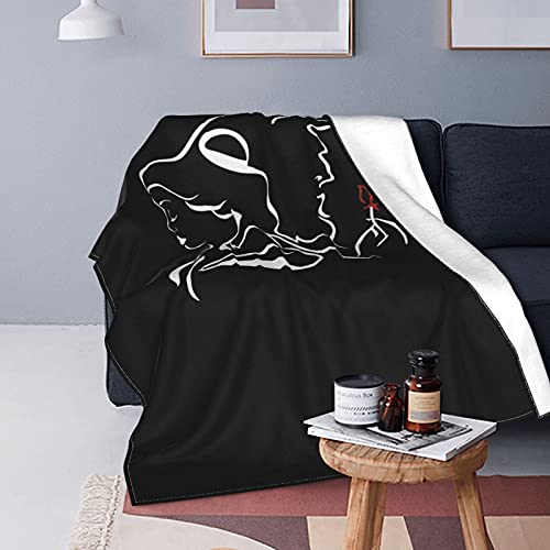 Beauty Within The Beast Fleece Throw Blanket for Couch Sofa or Bed Throw Size, Soft Fuzzy Plush Blanket, Luxury Flannel Lap Blanket, Super Cozy and Comfy for All Seasons (60" x 50")