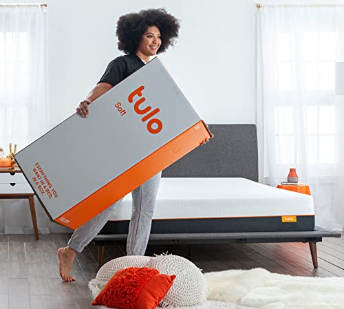 Mattress by tulo, Pick your Comfort Level, Soft King Size 10 Inch Bed in a Box, Great for Sleep and Shoulder and Hip Pressure Relief