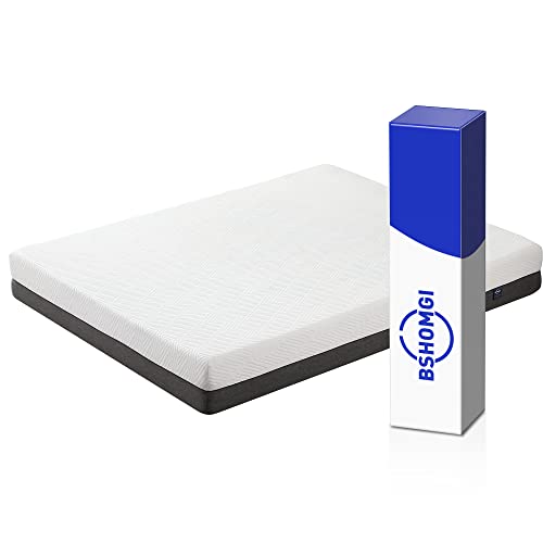 BSHOMGI King Mattress 10 Inch Gel Memory Foam Mattresses for Cool Sleep Pressure Relief, Gel Multi Layered King Size Memory Foam Bed Mattress in a Box (King)
