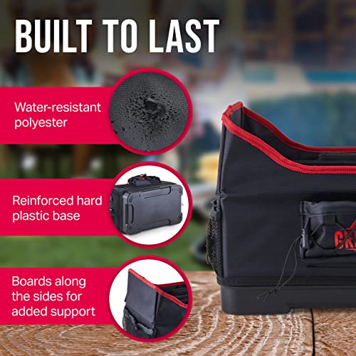 Grillman Large Griddle/Grill Caddy β BBQ/Tailgating Accessories, BBQ Storage Caddy - Blackstone Grill Condiment Holder - Blackstone Cook Caddy β Tool Organizer - Grilling Gifts for Men, Father's Day