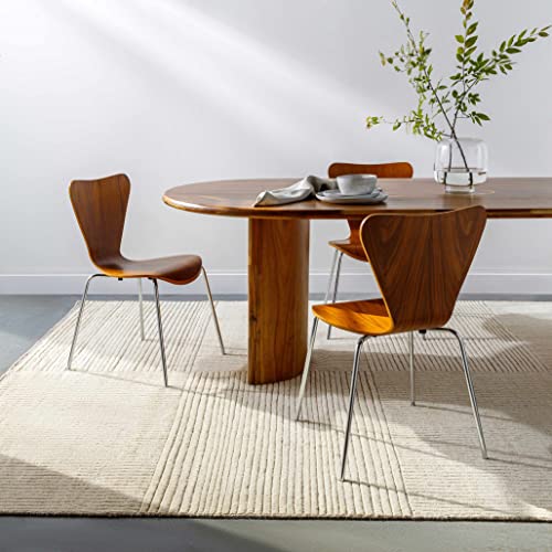 Hauteloom Aliza Wool Living Room, Bedroom Area Rug - Contemporary - Beige, LightGray, Taupe - 8' x 10'