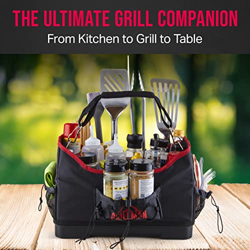 Grillman Large Griddle/Grill Caddy β BBQ/Tailgating Accessories, BBQ Storage Caddy - Blackstone Grill Condiment Holder - Blackstone Cook Caddy β Tool Organizer - Grilling Gifts for Men, Father's Day