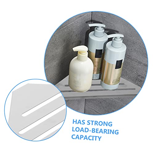 Cabilock 2pcs Wall Mounted Shelves Hanging Storage Shelves Shelf for Corner Metal Shelf Corner Shower Kitchen Rack Wall Mounted Storage Shelves Bathroom Accessories Shower Rack Hanger