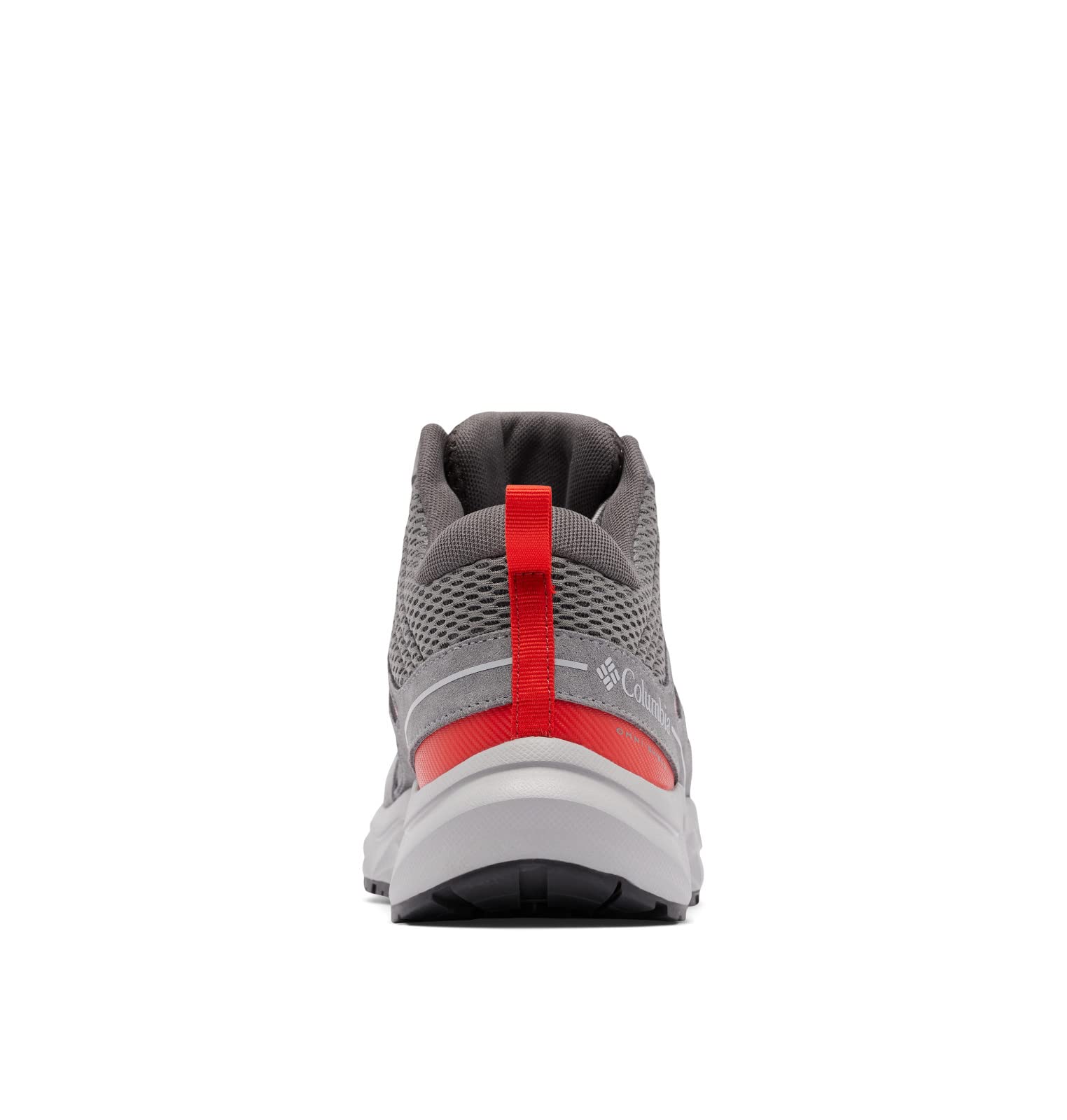 Columbia Men's Plateau Venture Mid, Titainium Grey Steel/Fiery Red, 15