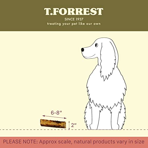 T. Forrest Beef Rib Dog Bones 6-8" (6 Pack) Natural Grass Fed Made in UK