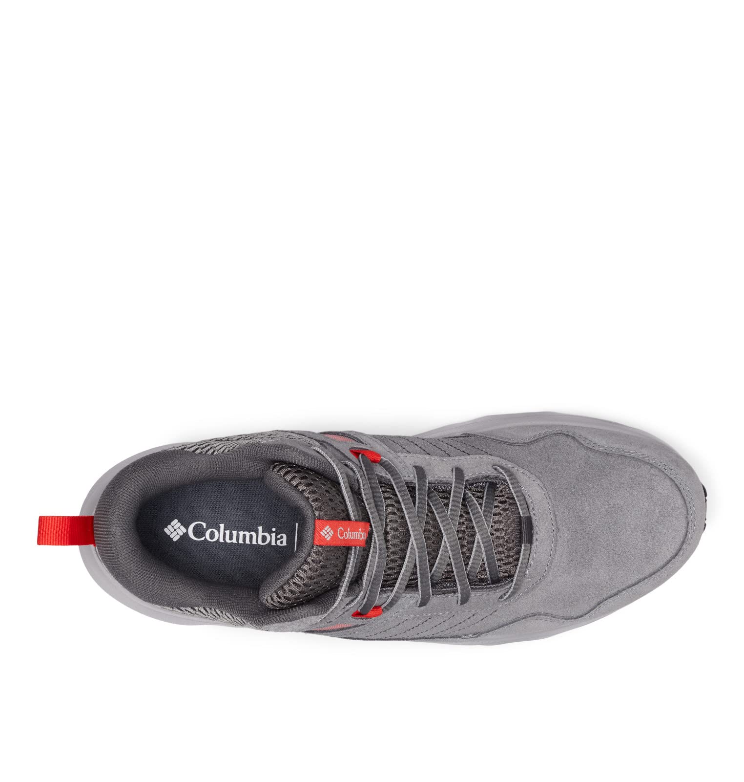 Columbia Men's Plateau Venture Mid, Titainium Grey Steel/Fiery Red, 15