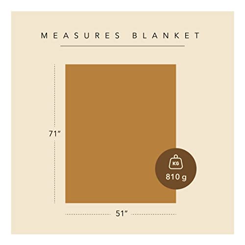 KHUSCO | 100% Alpaca Throw Blanket Serenity | 71" L x 51" W | Warm Peruvian Soft, Cozy, Hypoallergenic, Lightweight for Home and Travel | Blue Crayon