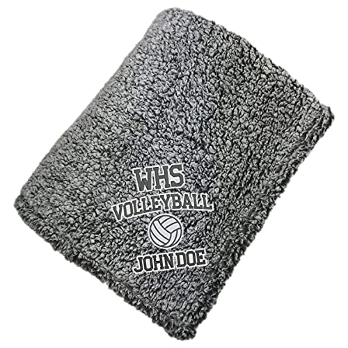 The Crafty Engineer Personalized Volleyball Blanket Embroidered Senior Blanket