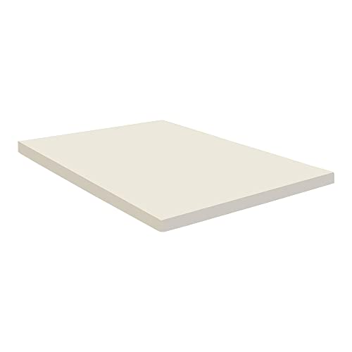Continental Mattress 1-inch Mattress Topper for Back Pain Relief | Comfortable Bed Toppers for Mattresses with Orthopedic Benefits, Provides Accurate Balance Support for Body, Twin, White