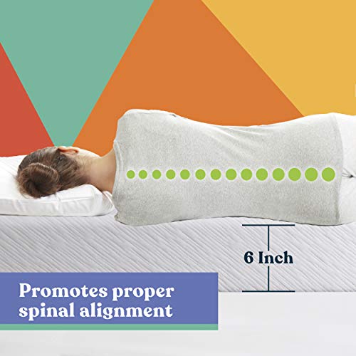 EARLY BIRD Essentials 6 Inch Gel Memory Foam Mattress, Twin XL, Dual Layer Comfort