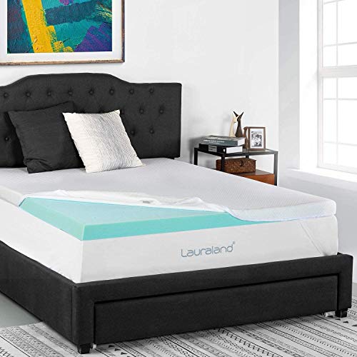 Mattress Topper King, 2-inch Medium Firmness Memory Foam Mattress Pad with Bamboo Washable Cooling Cover
