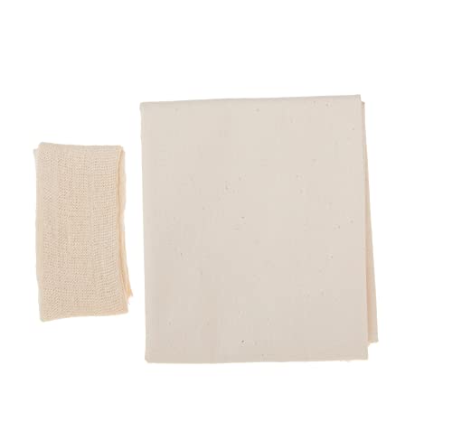 Regency Wraps Pastry Cloth & Rolling Set for Dough, 100% Cotton, Extra Large, 20 x 24 Cloth, 15" Rolling Pin Cover, Natural