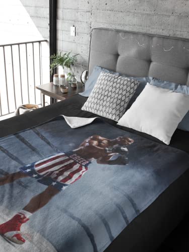 MGM Adonis Creed Boxing Champ Super Soft and Cuddly Plush Fleece Throw Blanket