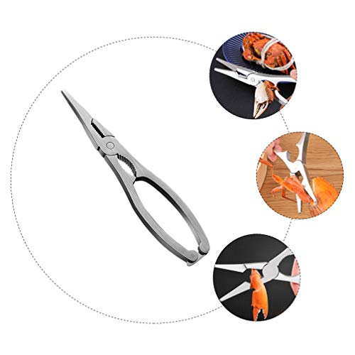 YARNOW Nut Cracking Tools Crab Leg Crackers Lobster Crackers Stainless Steel Shellfish Crab Claw Seafood Tools Nut Crackers for Eating Crab Crackers