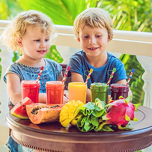 Prasacco 30 Pieces Straw Tips Cover, Colorful Plastic Drinking Straw Caps Reusable Drinking Straw Lids Straw Plug Drinking Dust Cap Drinking Straw Caps for 9 mm(0.35inch) Straws(6 Colors) (30 PCS)