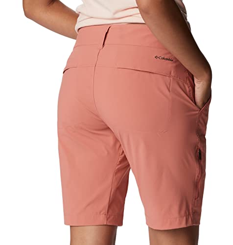 Columbia Women's Saturday Trail Long Short, Dark Coral, 12