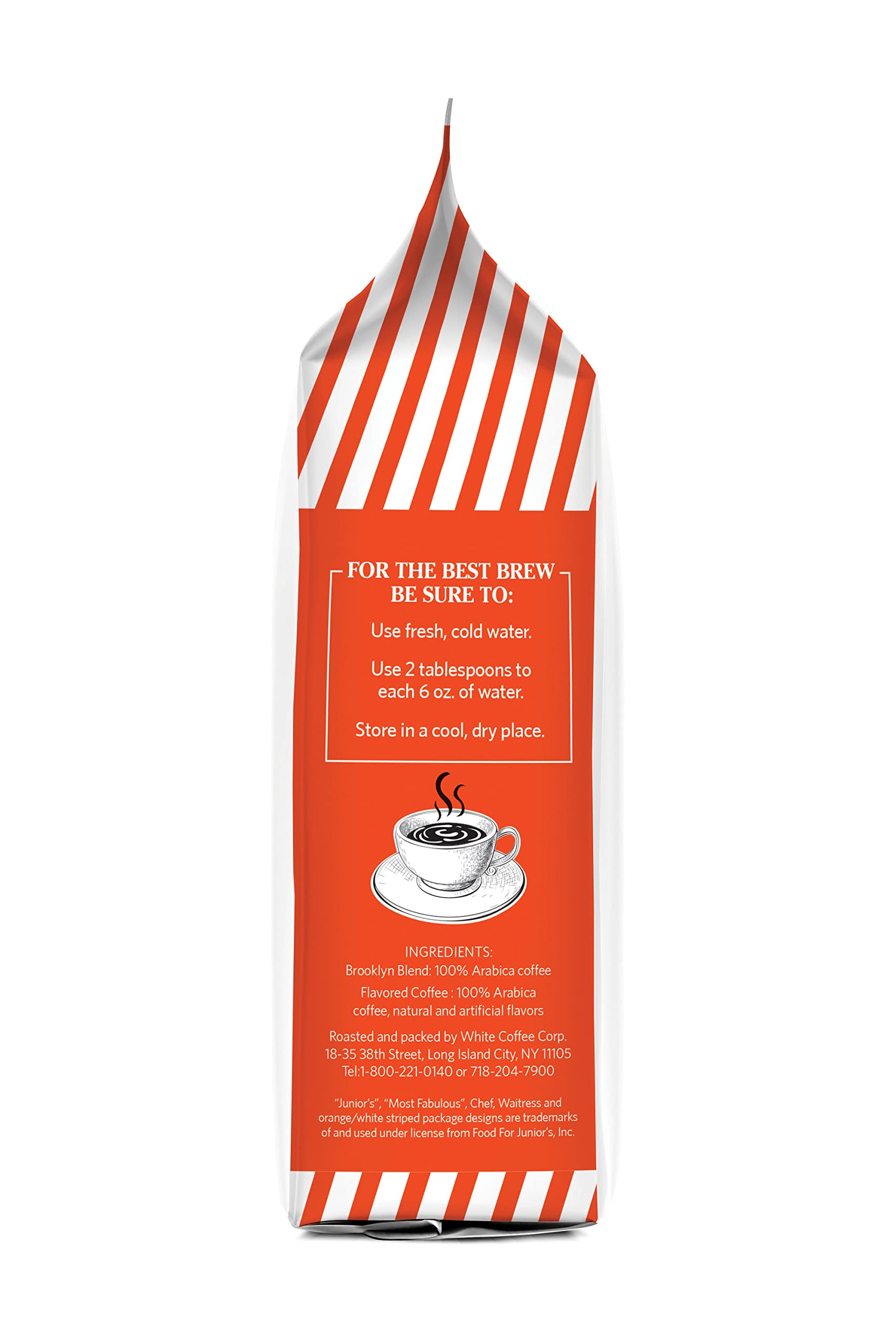 Junior's Most Fabulous Ground Coffee, 12 oz (French Vanilla, 6 bags)