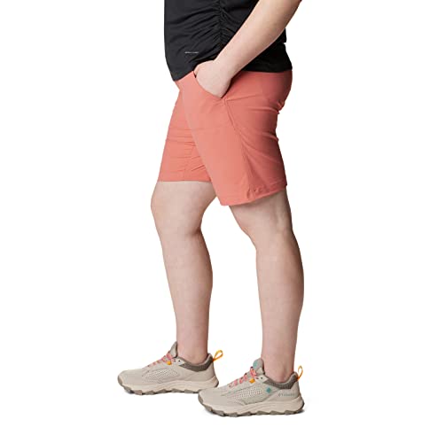 Columbia Women's Saturday Trail Long Short, Dark Coral, 12