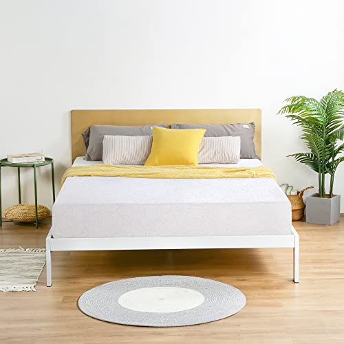 Olee Sleep 11 Inch Gel Memory Foam Mattress, Full, White