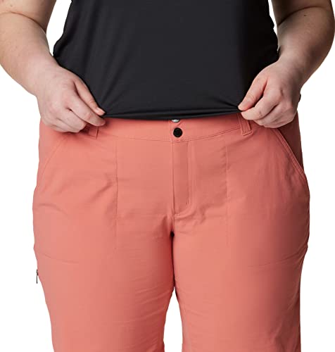 Columbia Women's Saturday Trail Long Short, Dark Coral, 12
