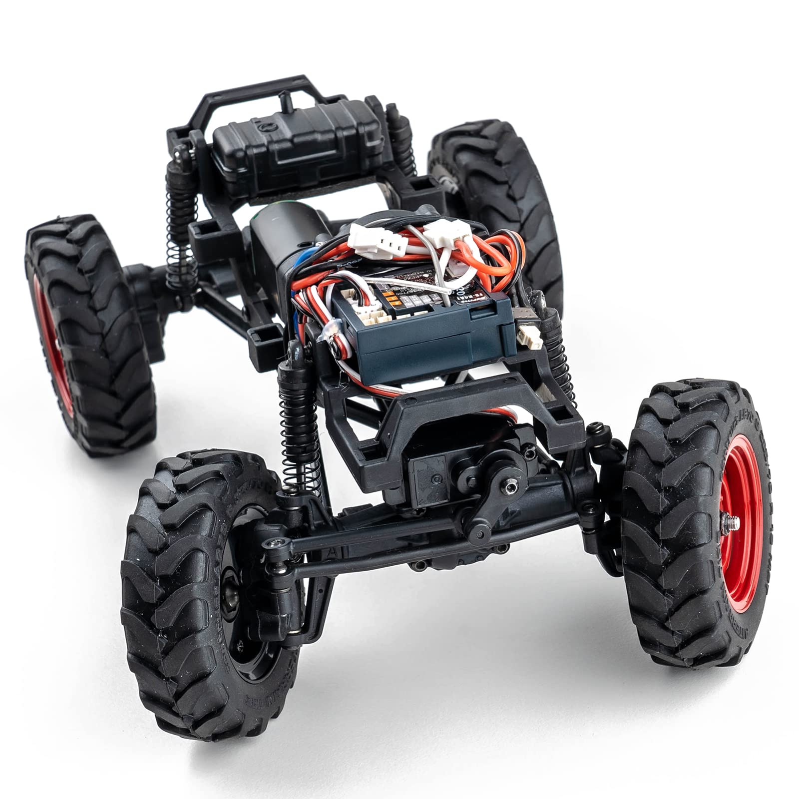 BEEZRC FMS RC Crwaler 1/24 Scale FCX24 Power Wagon RTR 4WD 2.4GHz 3CH Offroad RC Car Model Vehicle Hobby Grade Remote Control Car(Blue)