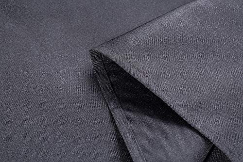 DUSKCOVE 12 Pack Plain Bib Aprons with 2 Pockets - Black Unisex Commercial Apron Bulk for Kitchen Cooking Restaurant BBQ Painting Crafting