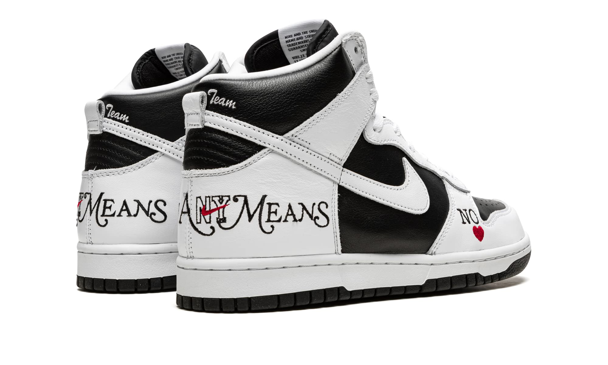 Nike Mens SB Dunk High DN3741 002 Supreme - by Any Means - White/Black - Size 12