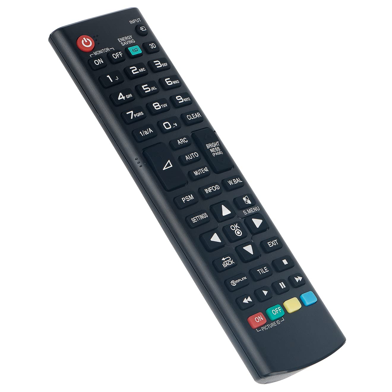 AKB73715642 Replace Remote Control operates for LG Monitor Signage 55LS33A 65LS33A 47LS33A 55LS35A 42LS35A 32LS33A 42LS33A 47LS35A 60WL30MS 55WL30MS 47WL30MS 42WL30MS 55LS33A5DC 60WL30MSD 42WL30MS-D