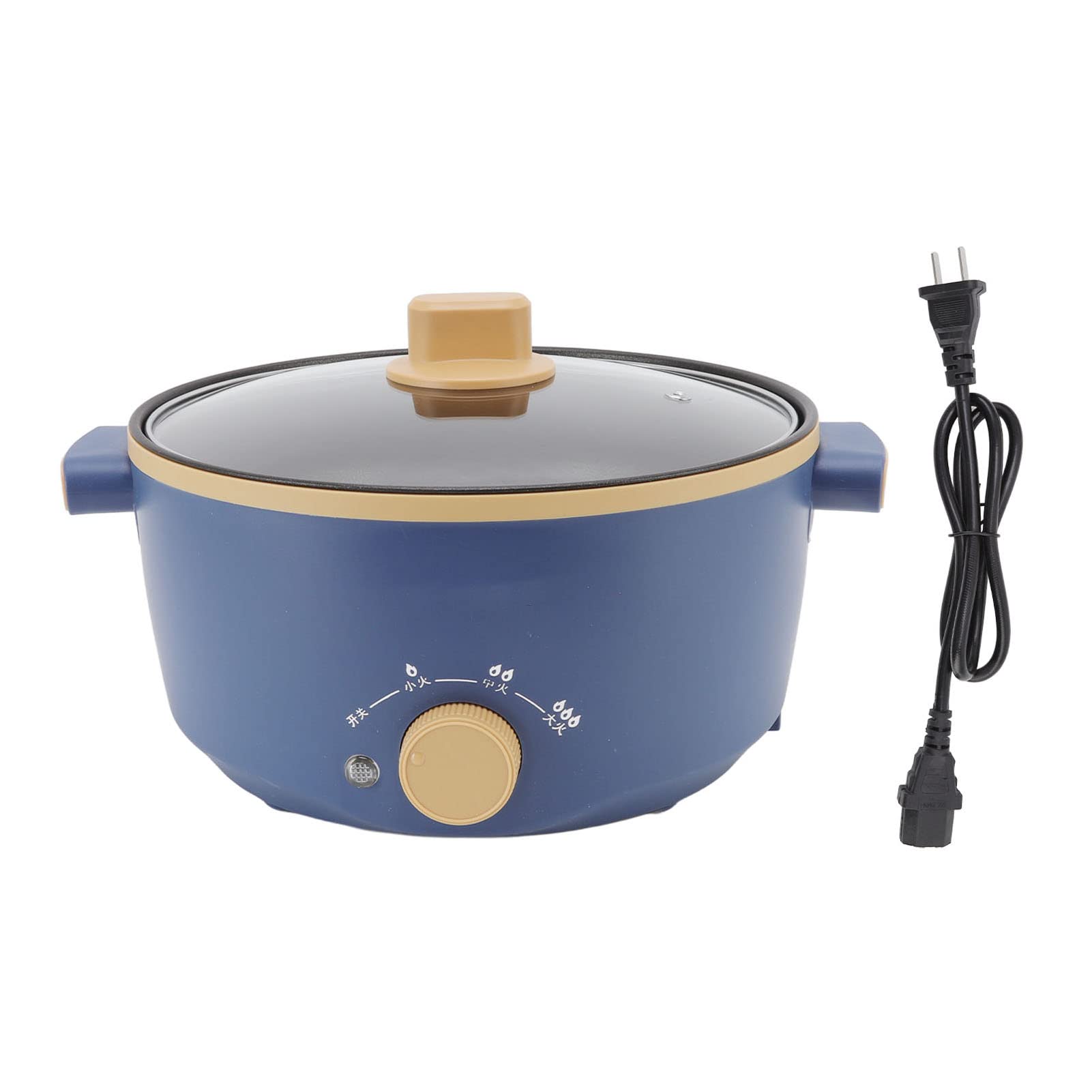 800W Electric Cooker 2.5L 3 Speed Control Single Layer,Multifunction Electric Skillet for Stir Fry, Roast, Ramen Cooker with Dual Power Control for Dorm, Electric Stock PotMultifunctional(#1)