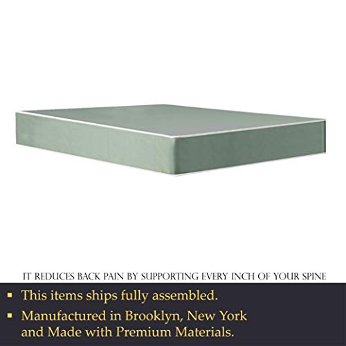 Mayton 8-Inch Firm Double sided Tight top Waterproof Vinyl Innerspring Mattress 8" Split Wood Box Spring/Foundation Set, King