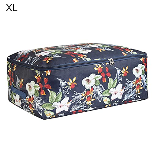 heave Clothes Storage Large Capacity Clothes Quilt Organizer Pillow Storage Bag Under Bed Storage Organizer for Bedroom Washable Clothes Bedding Storage Bag - Wine Red L