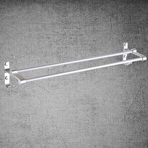 Towel Hooks Towel Bar Double Towel Hanger Holder Wall Mounted Metal Bath Towel Rack Organization for Bathroom () 48cm Towel Hook
