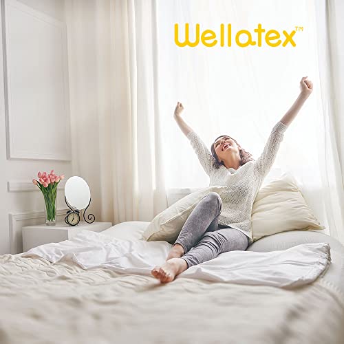 Wellatex 7 Zone 3 Inch Soft 100% Natural Premium Latex Mattress Topper Queen (Flammability Safety Certified)