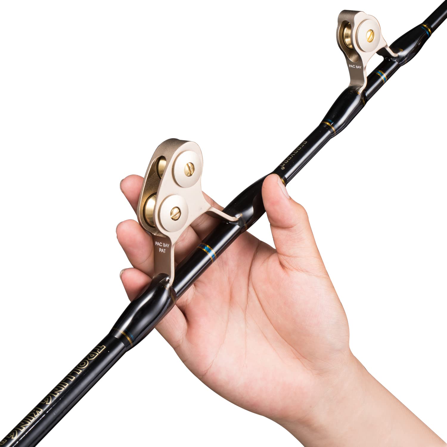 BERRYPRO Bent/Straight Butt Trolling Rod 1-Piece / 2-Piece Saltwater Offshore Fishing Rod Big Game Roller Rod Conventional Boat Fishing Pole (Bent Butt - Roller Guide - Length 5'6''-2pc (80-150lbs))