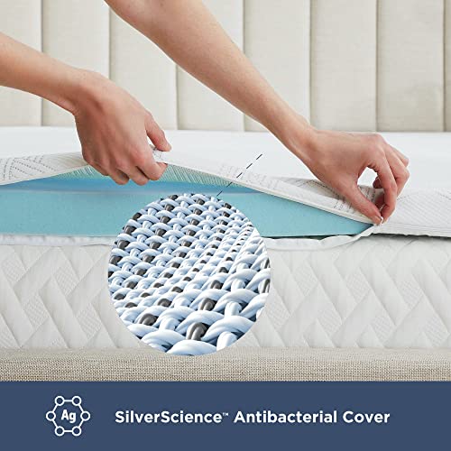 Dr. Oz Good Life Sleep All Day Fast Response Memory Foam Mattress Topper Queen Size, White