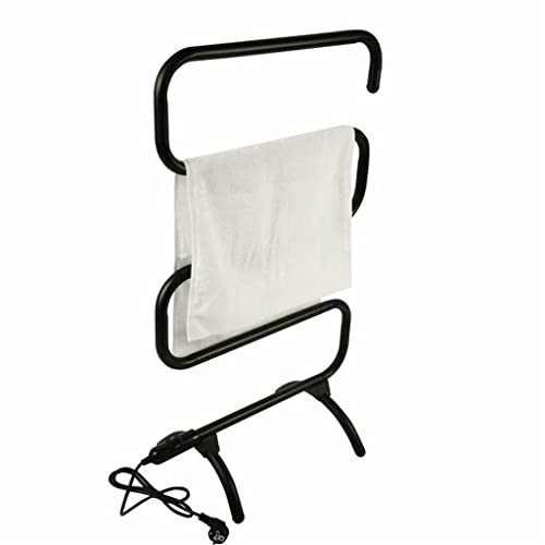 FCMLD Bathroom Towel Warmer Electric Towel Drying Rack Towels Heated Rack Standing Wall Mounted Bath Towel Hanger Dryer Shelf