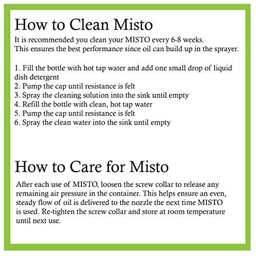 Misto Brushed Aluminum Oil Sprayer, Silver