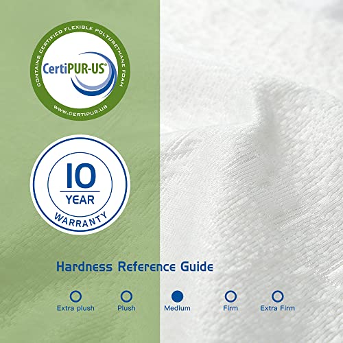 MICOOLS King Mattress,10 Inch Deluxe Comfort Memory Foam Mattress,CertiPUR-US, Multi-Layered Foam,Supporting Body Weight,Comfort and Relieve Pressure (King(80 x 76 x 10 Inch))