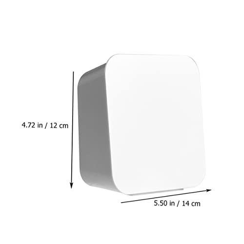 Holibanna 2pcs Box Punch Free Hanging Box Remote Controller Holder Wall Mounted Storage Bins Toothpick Dispenser Holder Wall Mount Plastic Storage Bin Wall Mount Storage Box Makeup Box